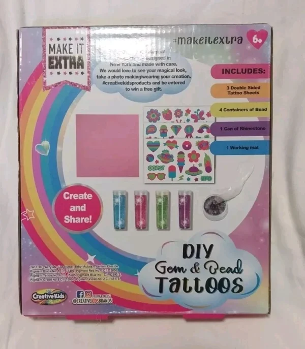 DIY Gem & Bead Tattoos by “Make It Extra” Kit - UNITE